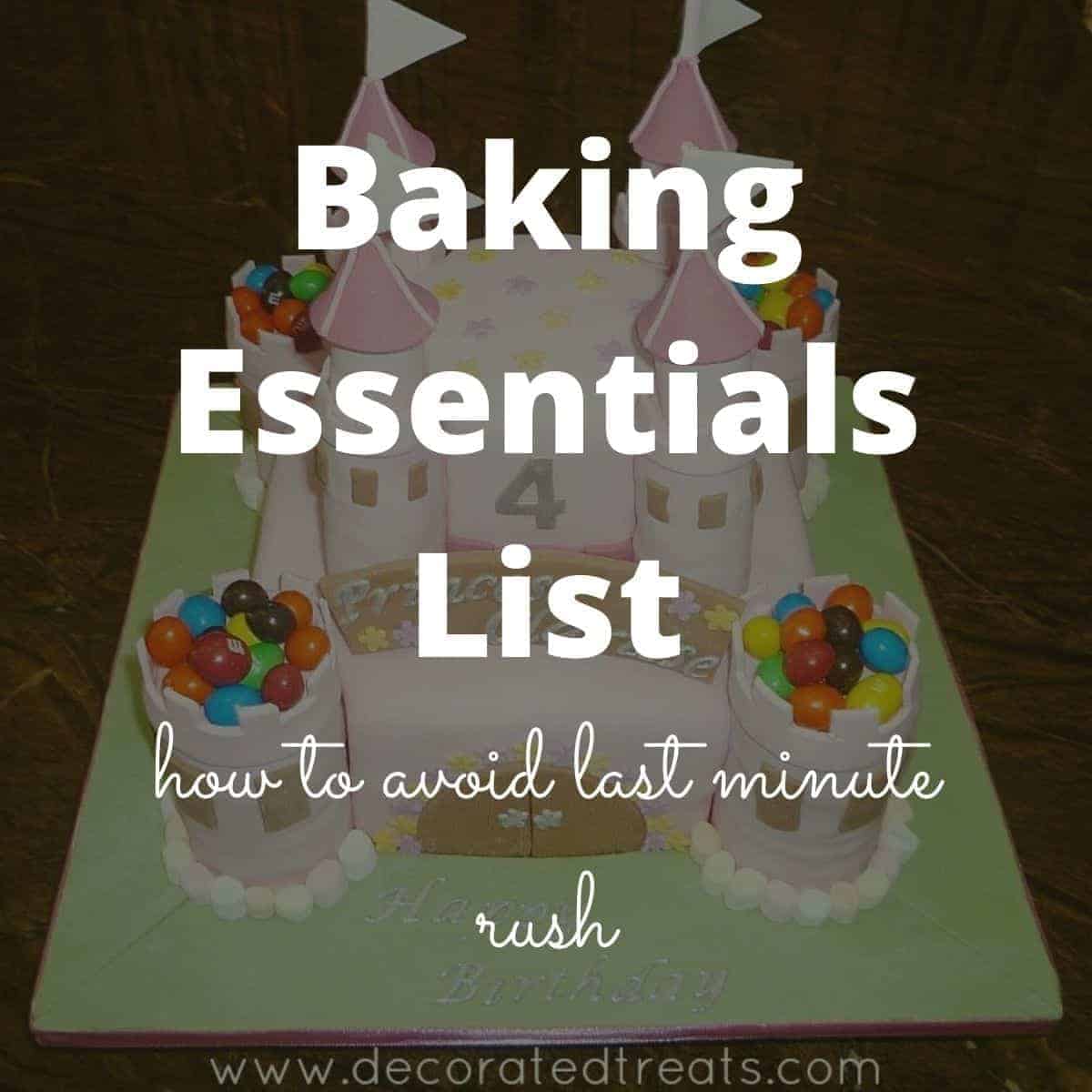 Baking Shopping List | Decorated Treats