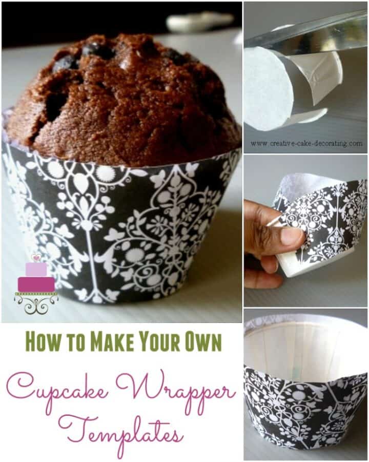 DIY Cupcake Wrapper Template (How to Make) | Decorated Treats