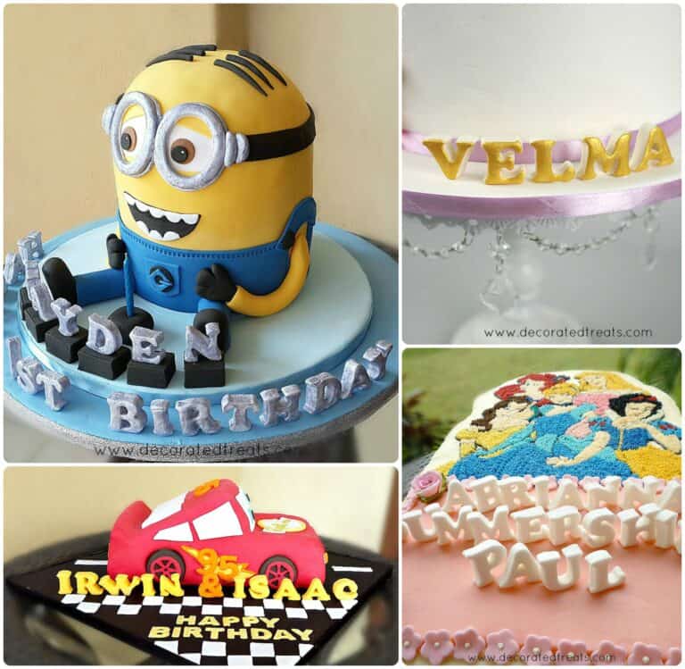 3D Fondant Letters for Cake Decorating | Decorated Treats