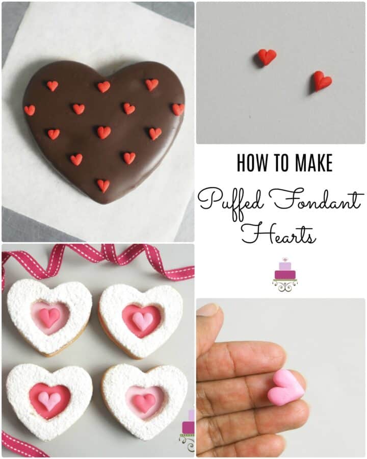 How to Make Fondant Hearts (without Cutters and Molds) | Decorated Treats