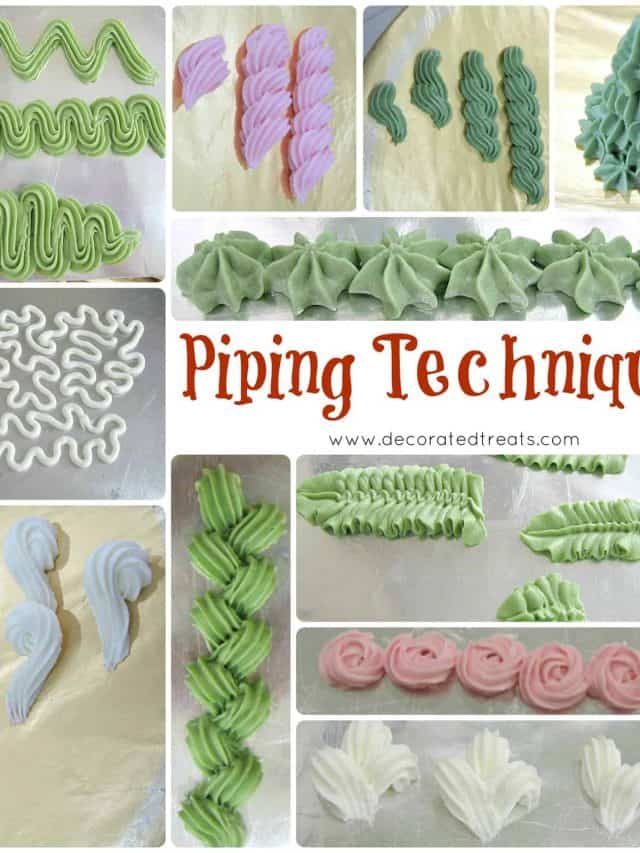 Piping Techniques for Cake Decorating for Cake Decorating | Decorated ...