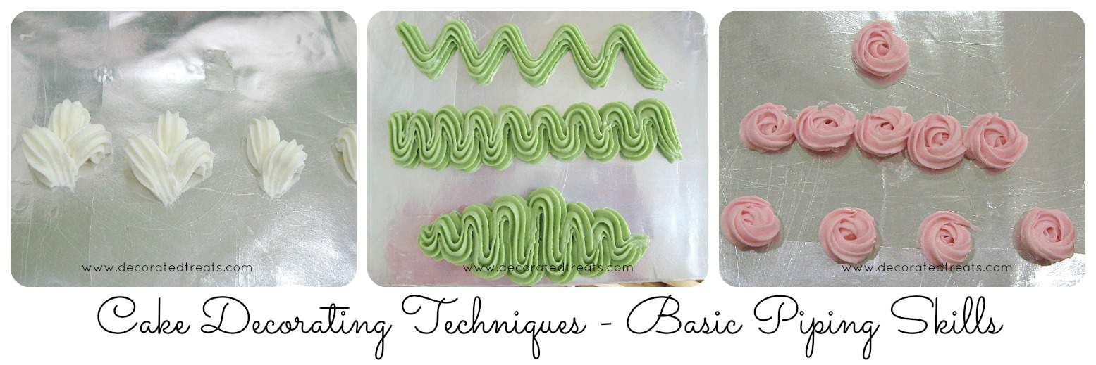 Beginner Piping Techniques for Cake Decorating | Decorated Treats