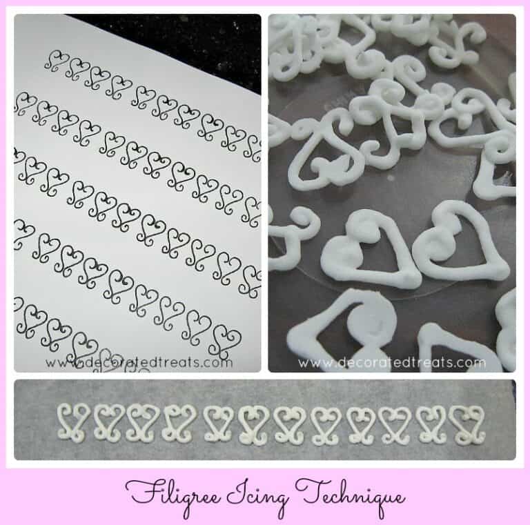 Filigree Icing Technique for Cake Decorating for Cakes | Decorated Treats