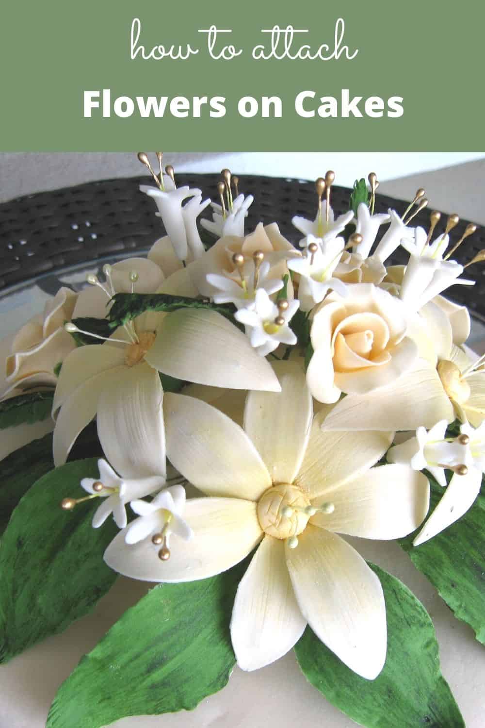 How to Decorate a Cake with Flowers (Wired and Fresh Flowers ...