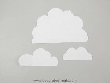 How to Make 3D Fondant Clouds for Cake Decorating | Decorated Treats