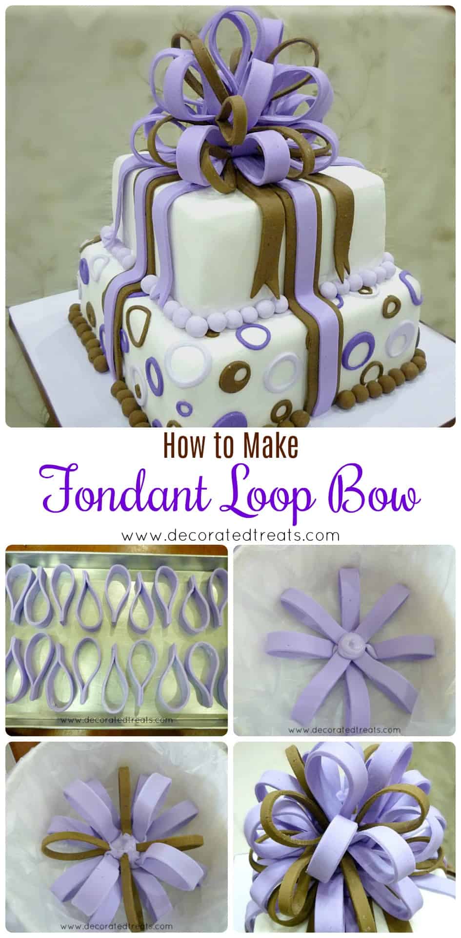 Fondant Loop Bow (How to Make) | Decorated Treats
