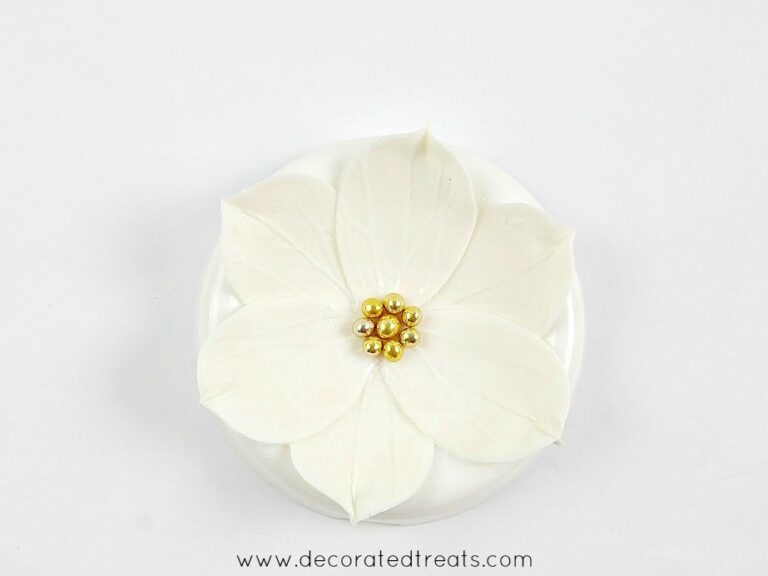 Simple Sugar Flowers (How to Make Gum Paste Flowers) | Decorated Treats