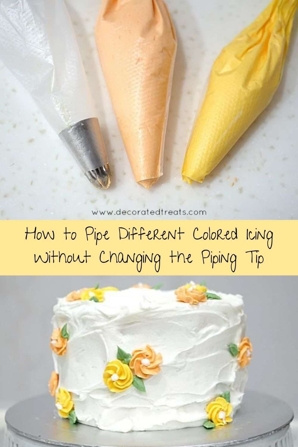 How to Pipe Different Colored Icing without Changing Piping Tip ...