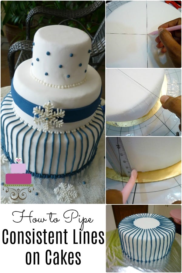 How to Pipe Consistent Lines on Cakes | Decorated Treats