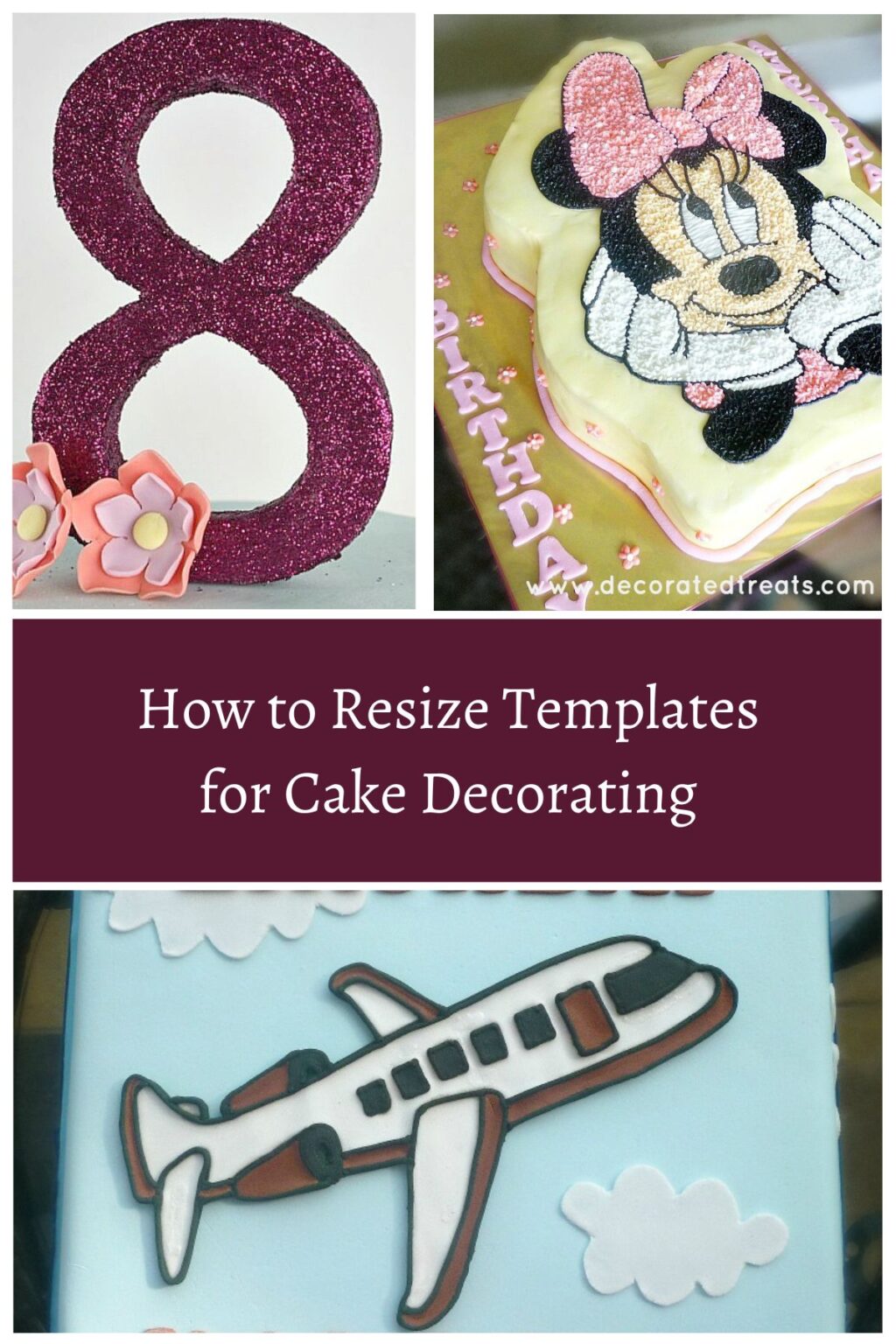 How to Resize Templates for Cake Decorating | Decorated Treats
