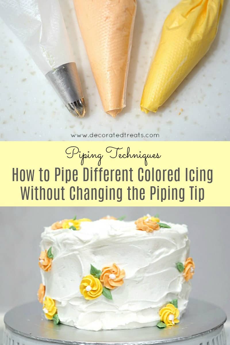 How to Pipe Different Colored Icing without Changing Piping Tip ...