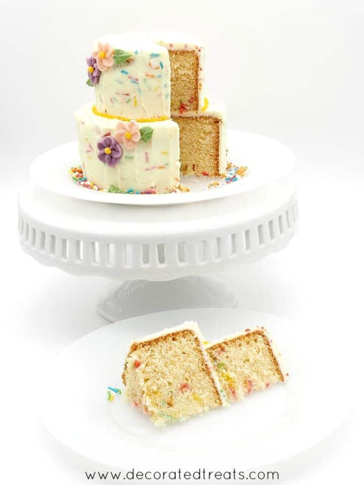 Mini Confetti Cake - A Cute Cake Decorating Idea | Decorated Treats