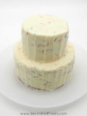 Mini Confetti Cake - A Cute Cake Decorating Idea | Decorated Treats