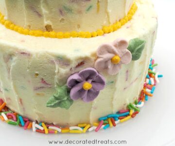 Mini Confetti Cake - A Cute Cake Decorating Idea | Decorated Treats
