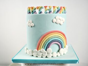 How to Make Fondant Clouds without Cutters | Decorated Treats