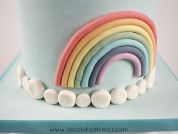 How to Make Fondant Clouds without Cutters | Decorated Treats