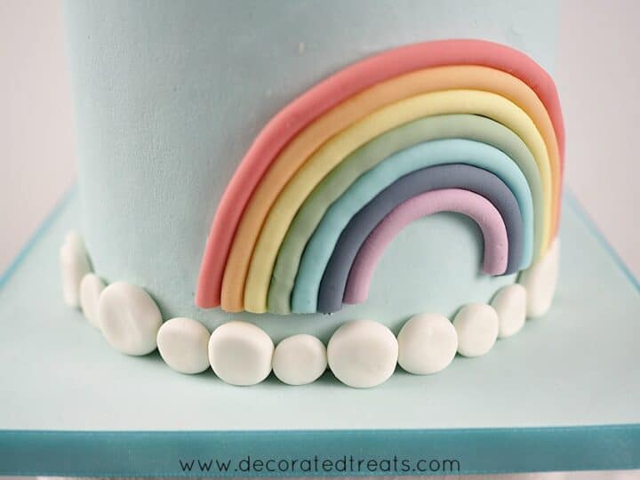 How to Make Fondant Clouds without Cutters | Decorated Treats