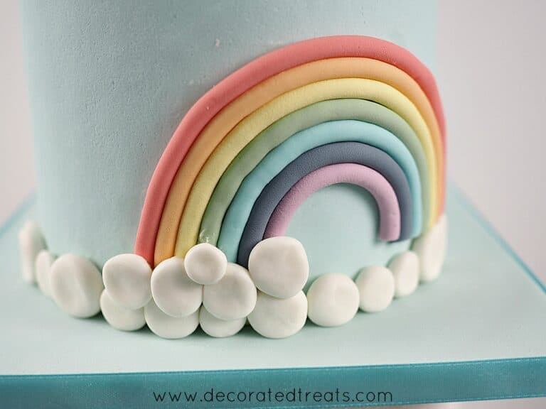 How to Make Fondant Clouds without Cutters | Decorated Treats
