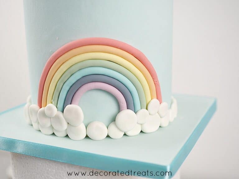 How to Make Fondant Clouds without Cutters | Decorated Treats