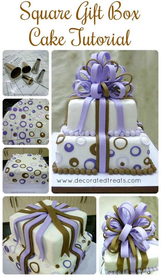 Gift Box Cake Decorating Tutorial | Decorated Treats