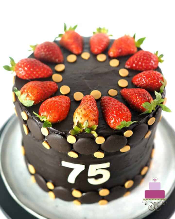 75th Birthday Cake Idea | Decorated Treats