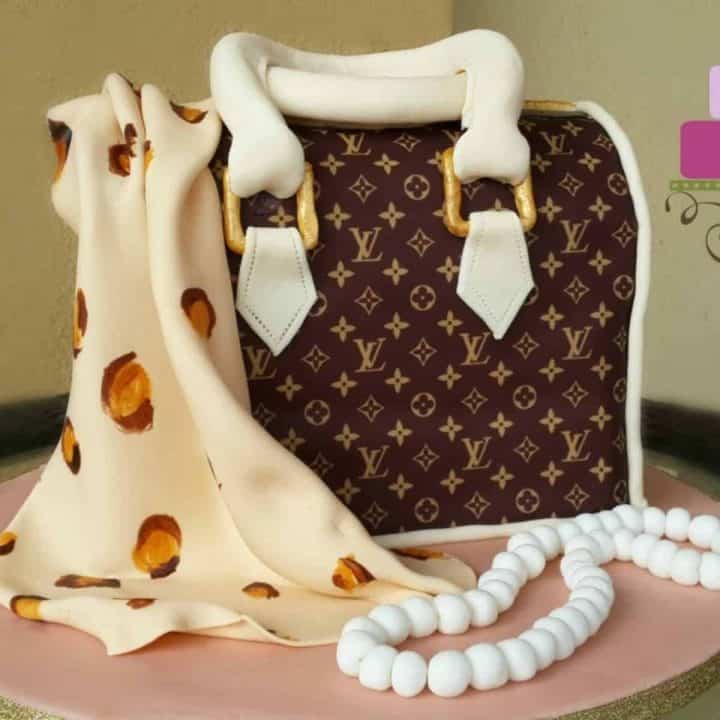 Louis Vuitton Designer Handbag Cake (How to Make) | Decorated Treats