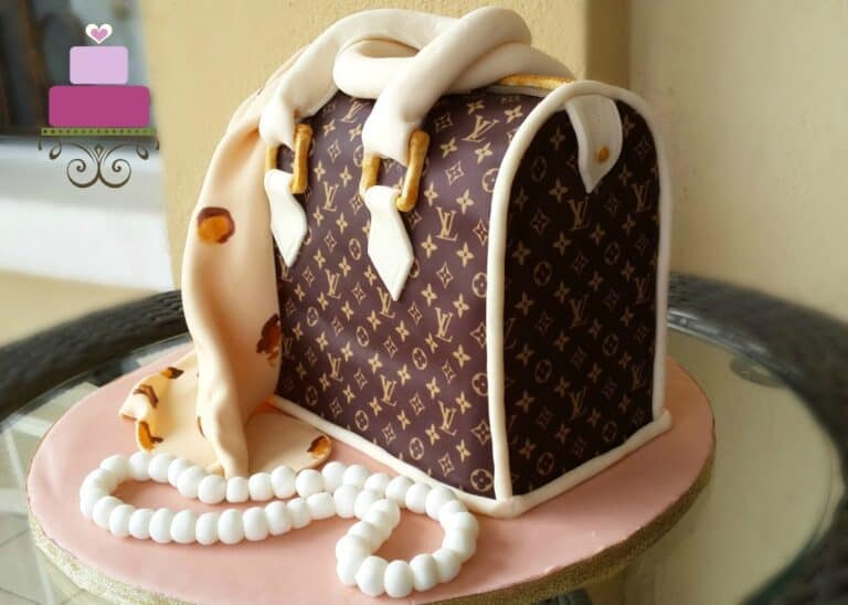 Louis Vuitton Designer Handbag Cake (How to Make) | Decorated Treats