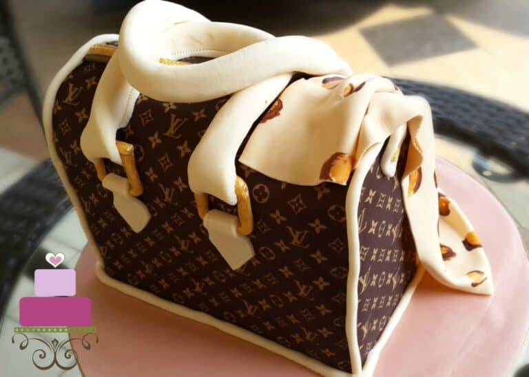 Louis Vuitton Handbag Cake Tutorial - Decorated Treats