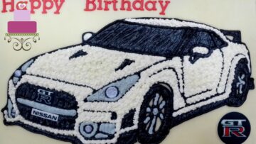 Nissan GTR Car Birthday Cake | Decorated Treats
