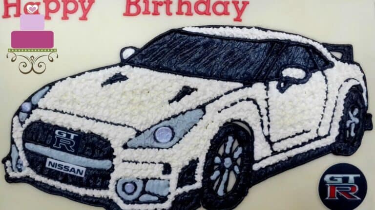 Nissan GTR Car Birthday Cake | Decorated Treats