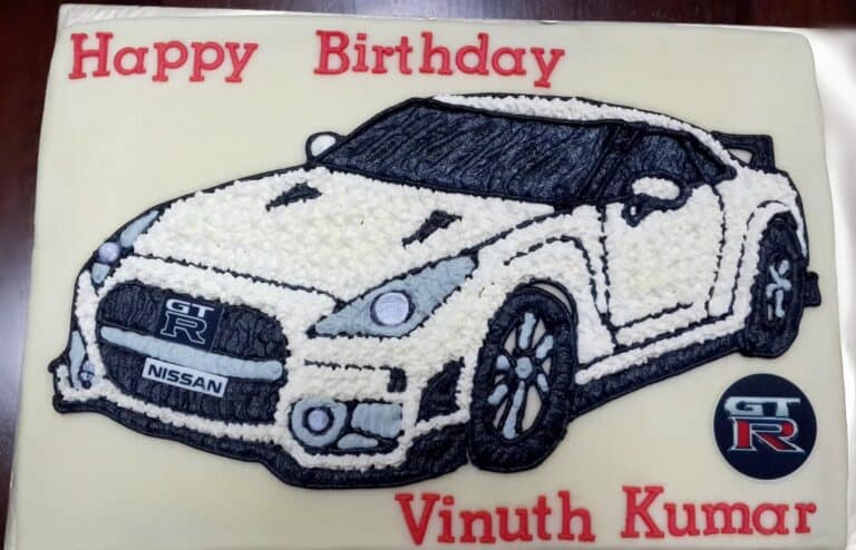 Nissan GTR Car Birthday Cake | Decorated Treats