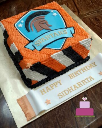 Spartans Birthday Cake (A Football Club Cake) | Decorated Treats
