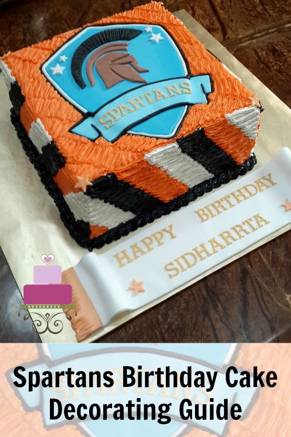 Spartans Birthday Cake (A Football Club Cake) | Decorated Treats