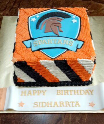 Spartans Birthday Cake (A Football Club Cake) | Decorated Treats