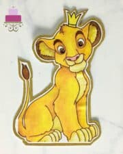 Lion King Cake with Simba Cake Topper | Decorated Treats