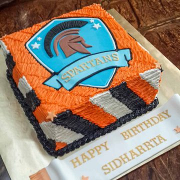 Spartans Birthday Cake (A Football Club Cake) | Decorated Treats