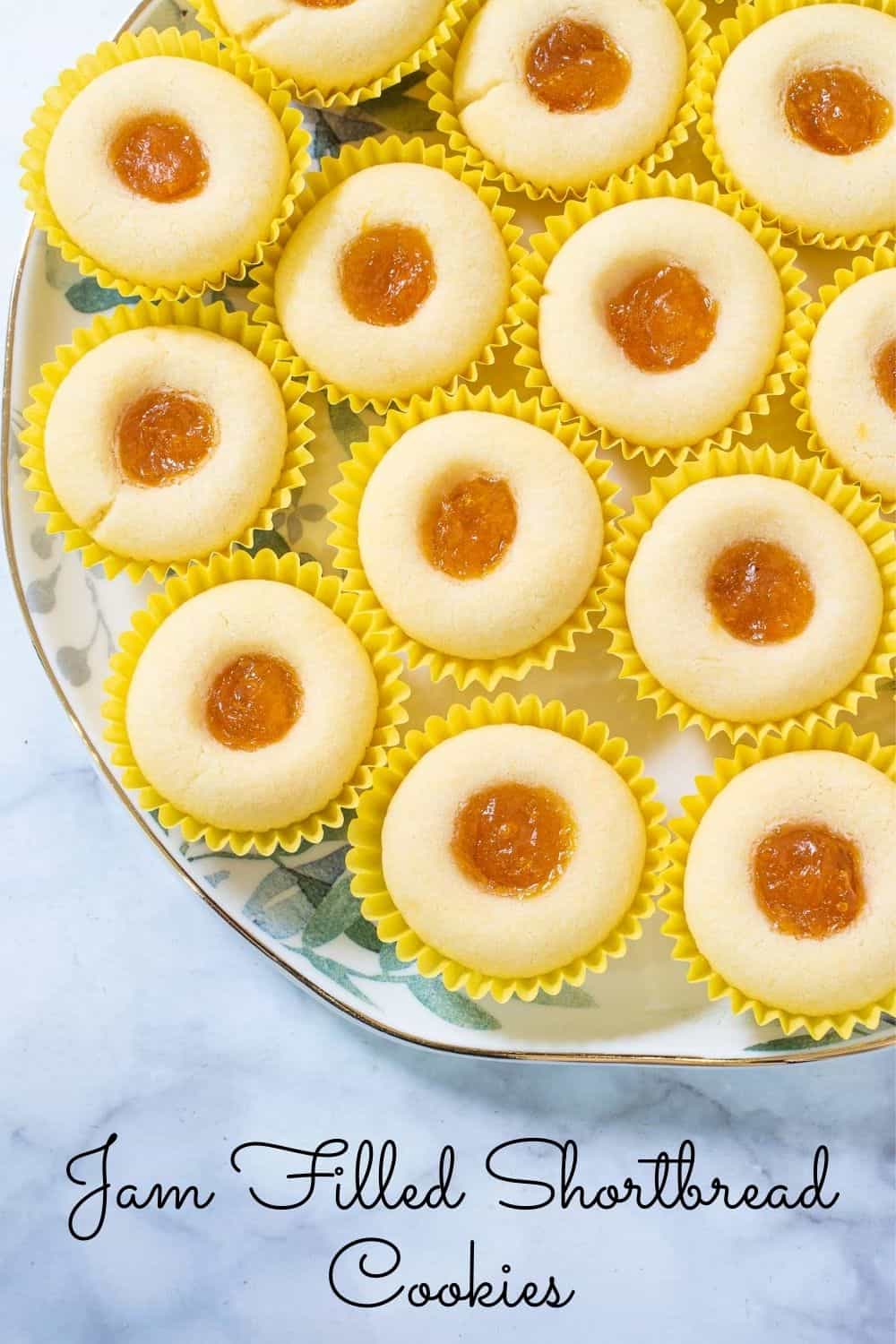 Mango Cookies - Eggless Jam Shortbread | Decorated Treats