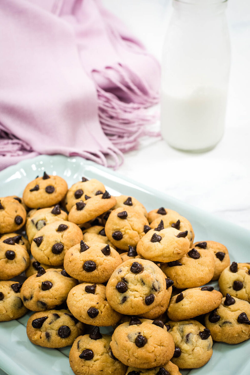 Mini Chocolate Chip Cookies (Bite-Sized & Crunchy) | Decorated Treats