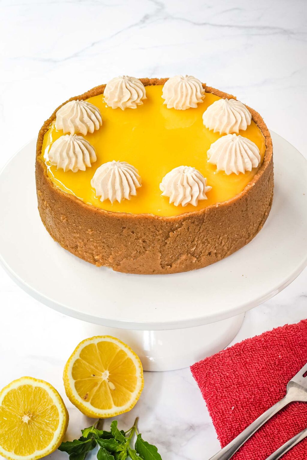 Lemon Curd Cheesecake (The Ultimate Lemon Cheesecake!) | Decorated Treats