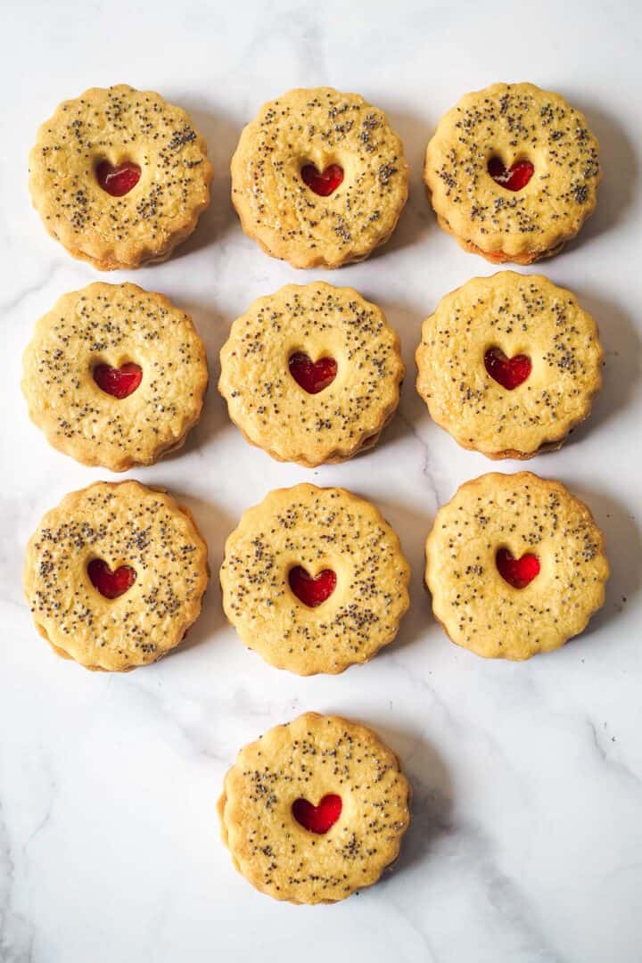 Strawberry Jam Cookies (Sandwich Cookies) | Decorated Treats