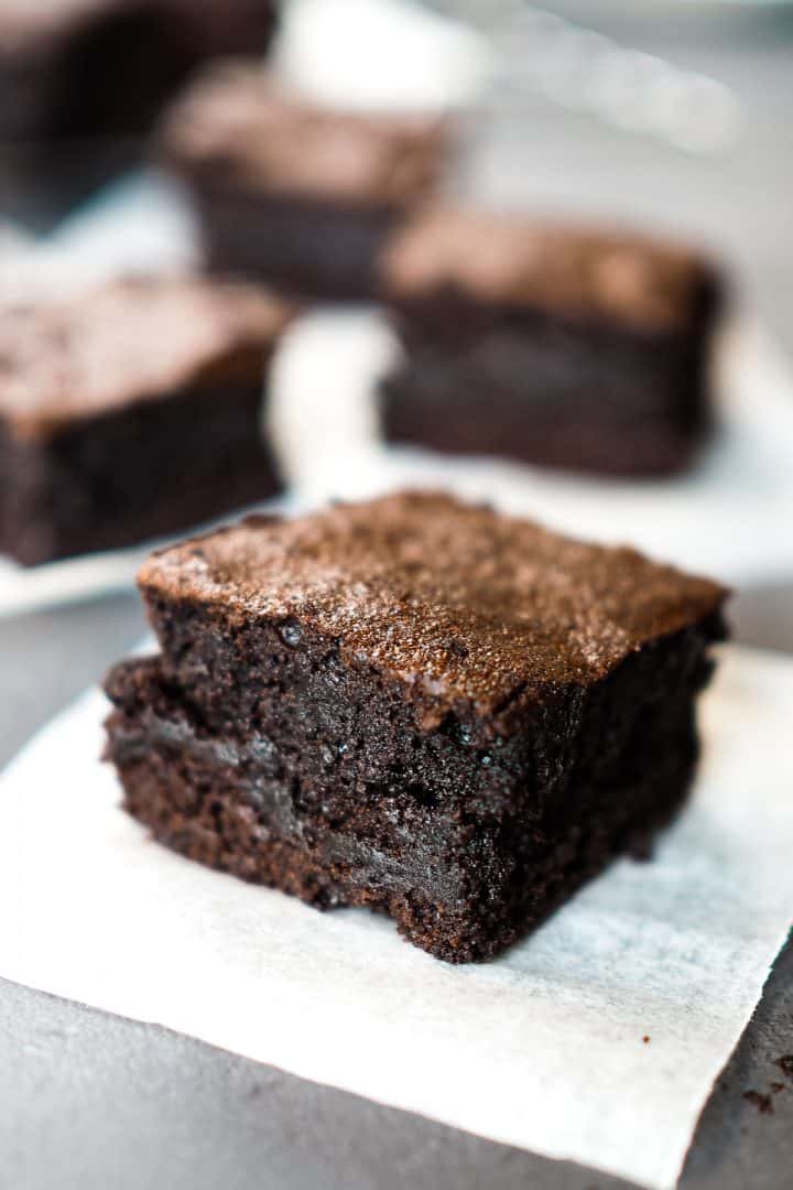 Easy Cocoa Powder Brownies (Dark & Fudgy) | Decorated Treats