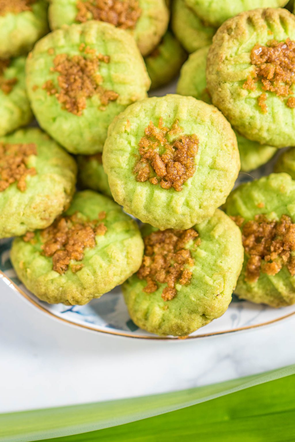Pandan Cookies with Coconut and Gula Melaka | Decorated Treats