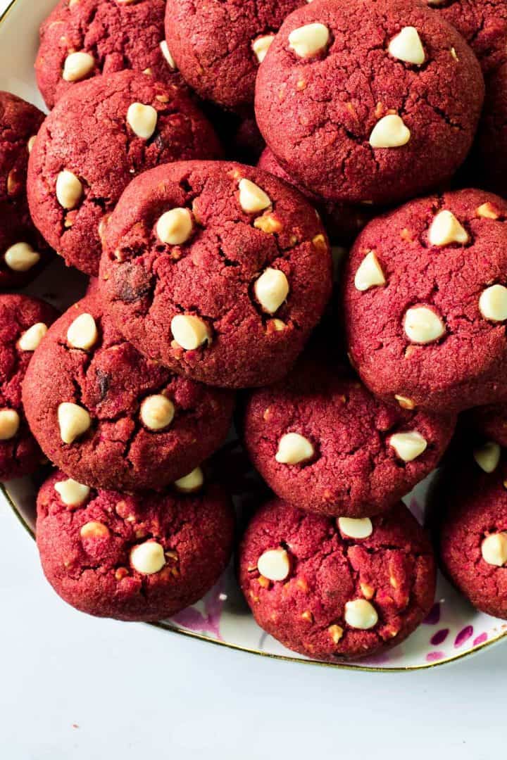 Red Velvet Cookies with Chocolate Chips | Decorated Treats