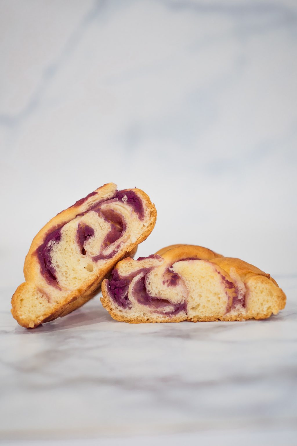 Ube Rolls (Soft and Fluffy Twisted Bread Rolls) | Decorated Treats