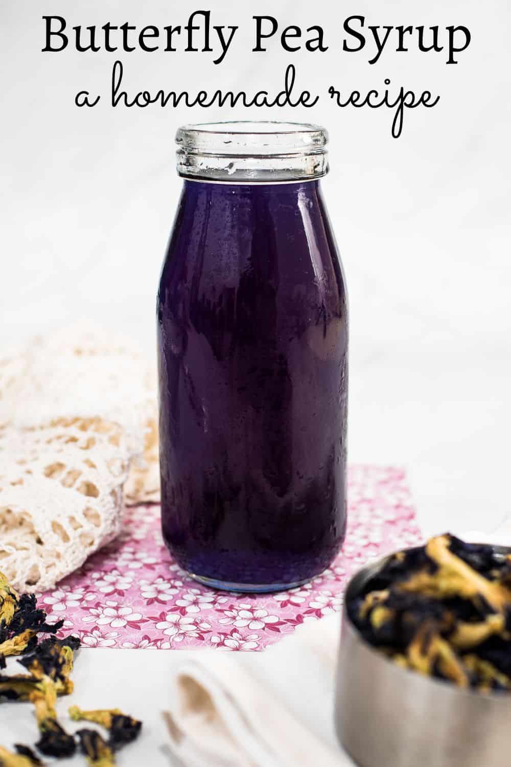 Butterfly Pea Syrup (Easy Homemade Recipe) | Decorated Treats