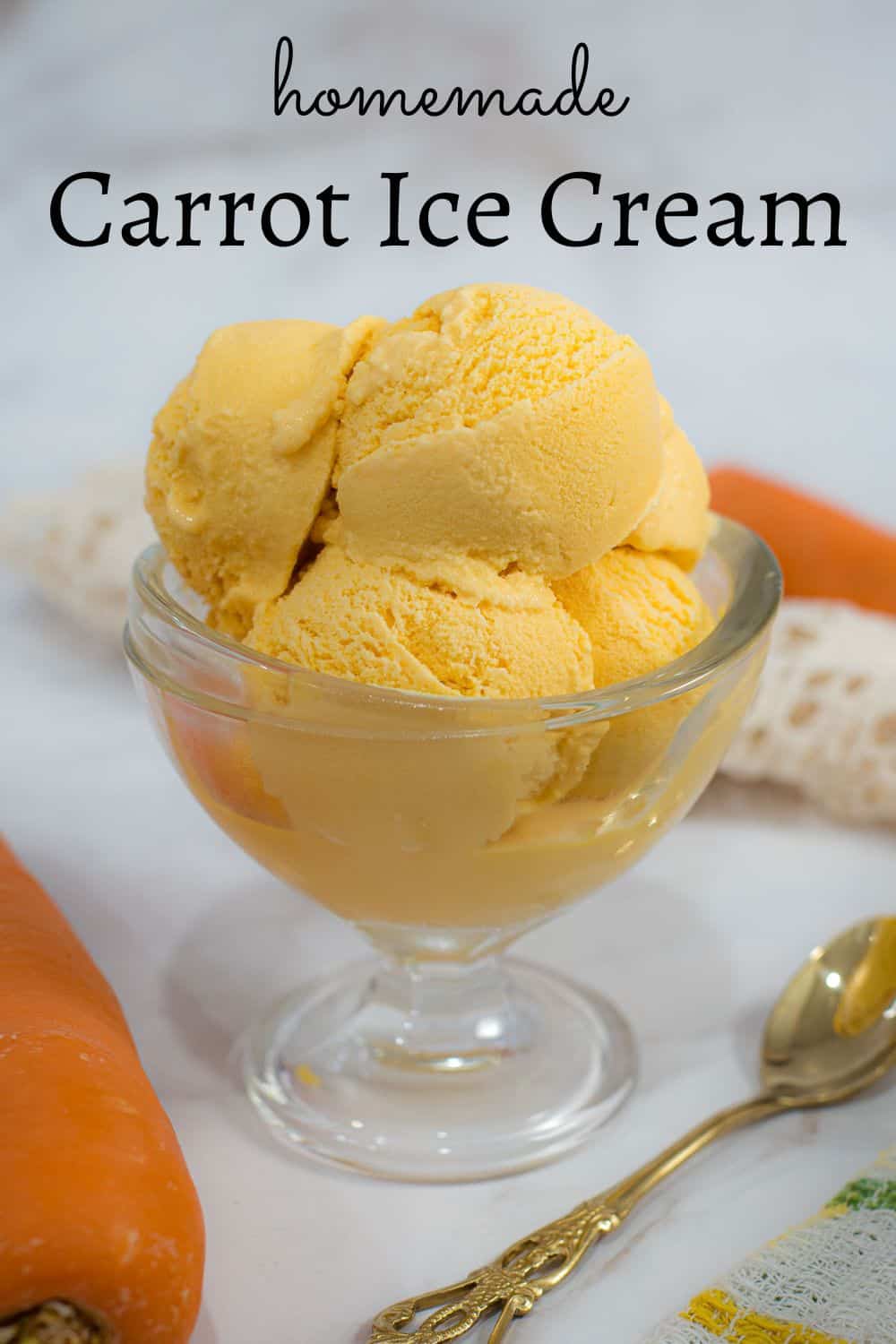 Carrot Ice Cream - Simple Homemade Recipe | Decorated Treats
