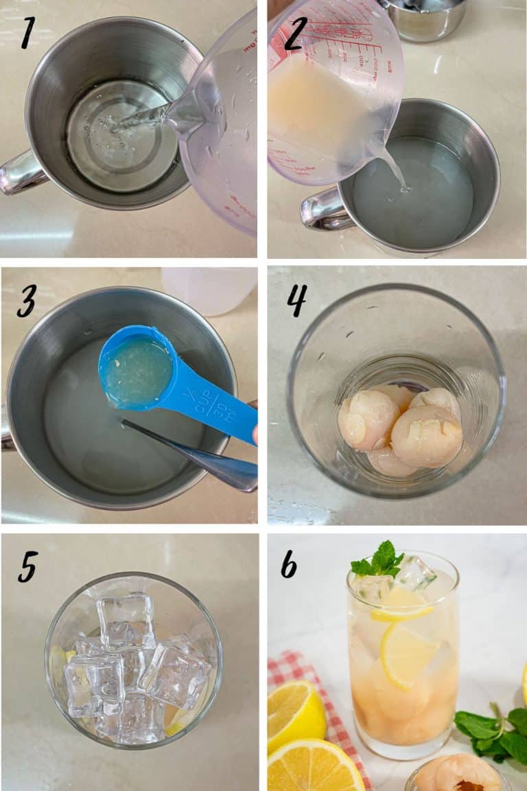 Lychee Lemonade (Easy Lemon Lychee Iced Drink) | Decorated Treats