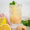 Lychee Lemonade - Easy Lemon Lychee Iced Drink | Decorated Treats
