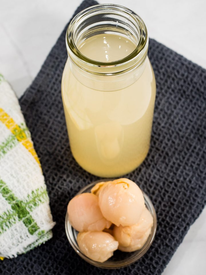 Lychee Lemonade (Easy Lemon Lychee Iced Drink) | Decorated Treats