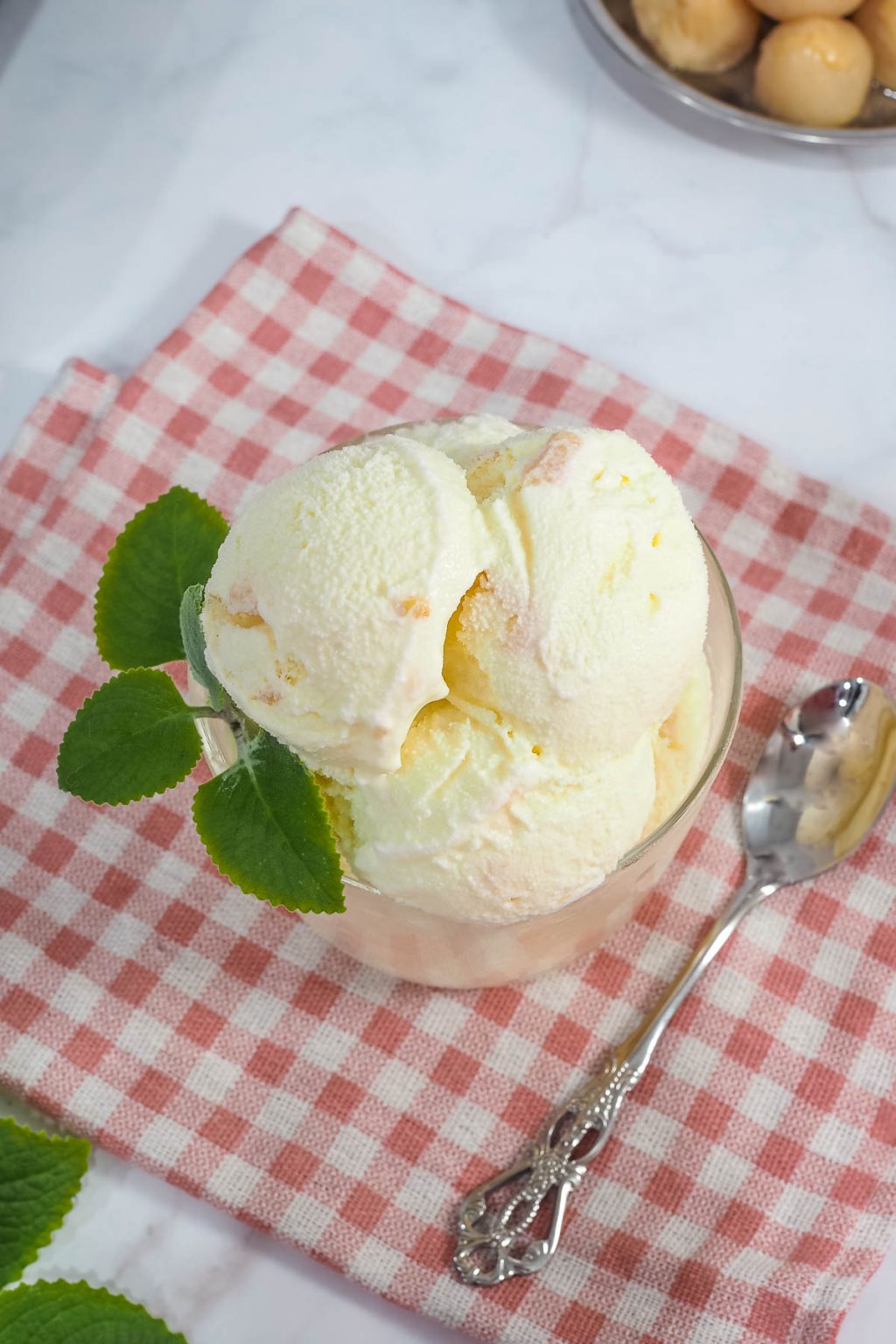 Lychee Ice Cream Recipe (Creamy & Luscious) | Decorated Treats